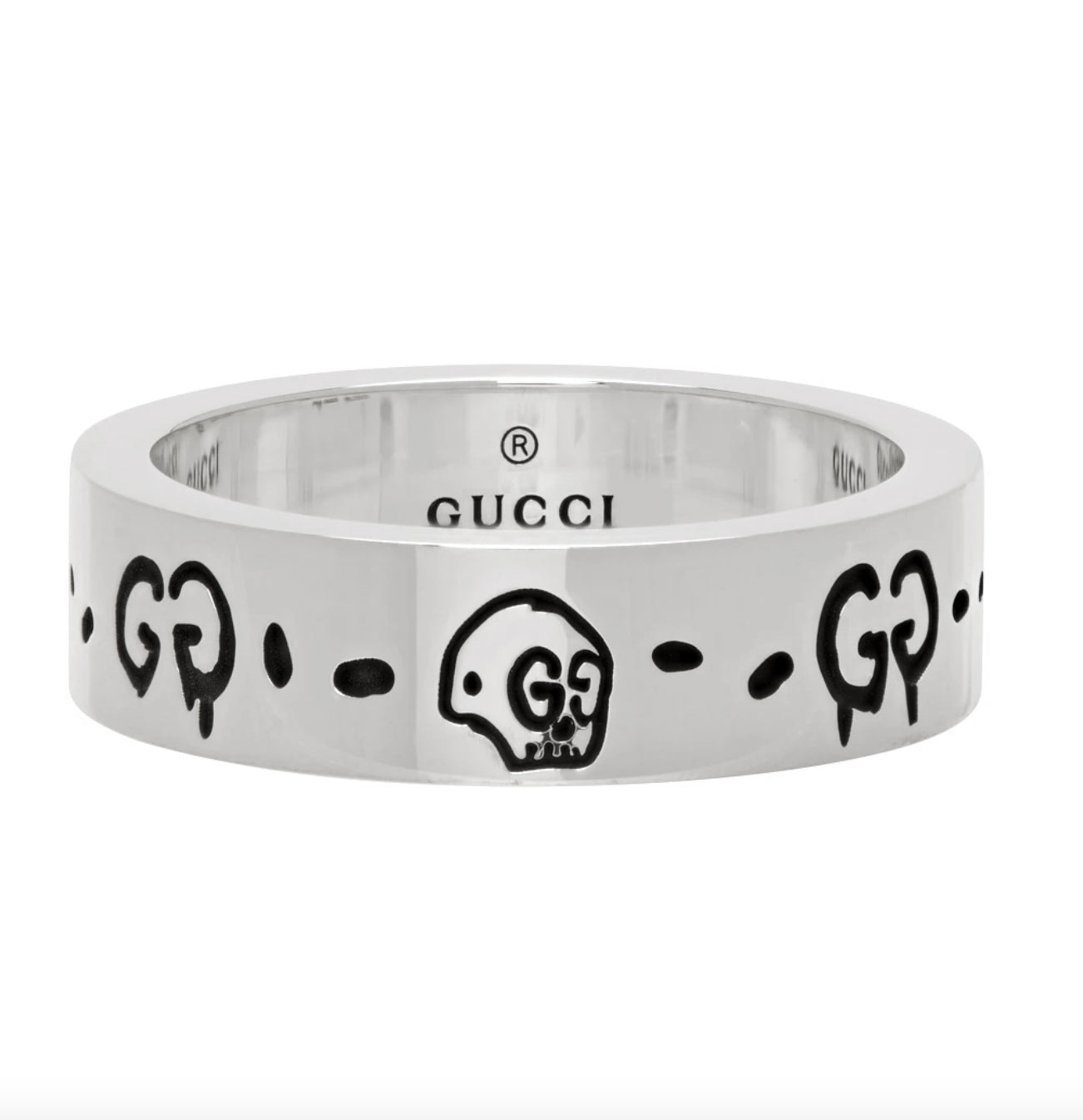 Gucci Ghost Silver Ring – Haiendo Shop