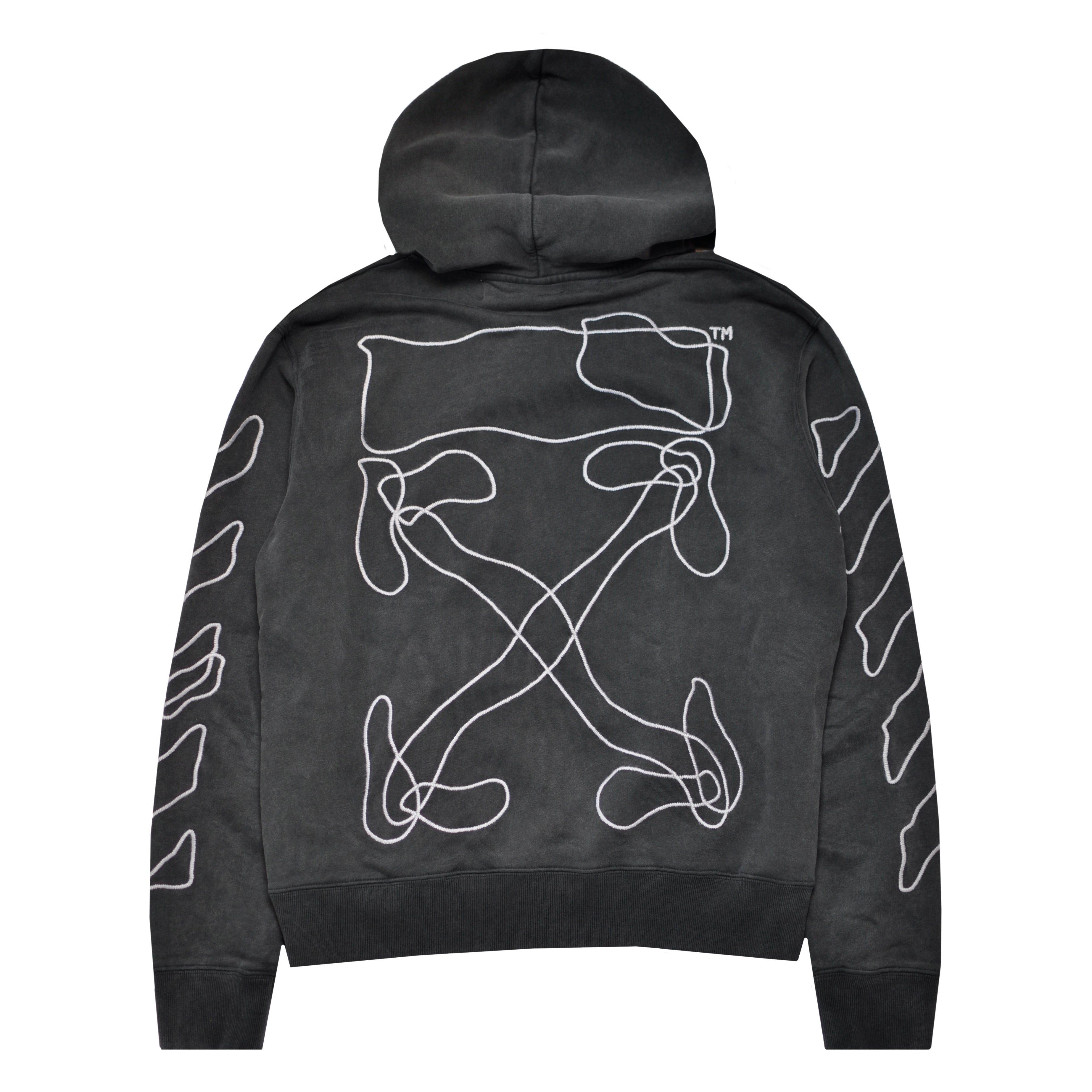Off-White Washed Arrow Hoodie – Haiendo Shop