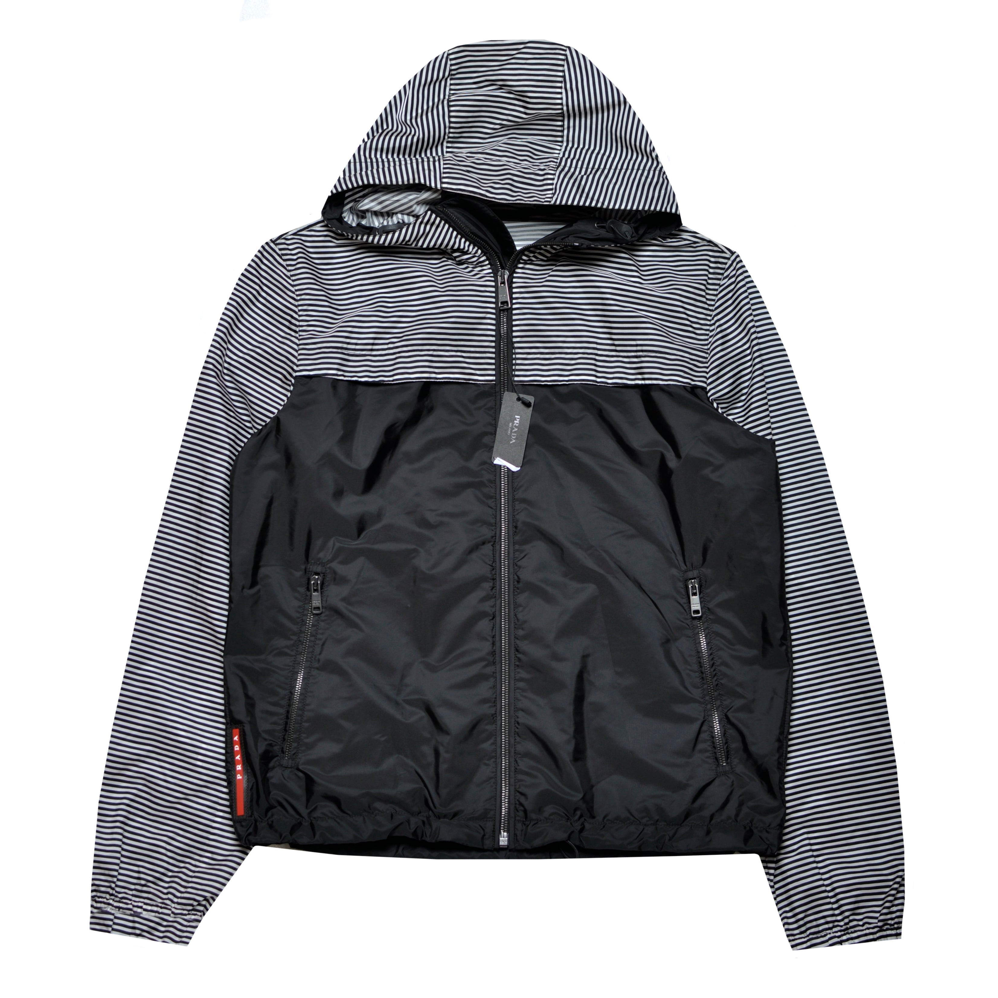 Prada Striped Nylon Windbreaker – Haiendo Shop