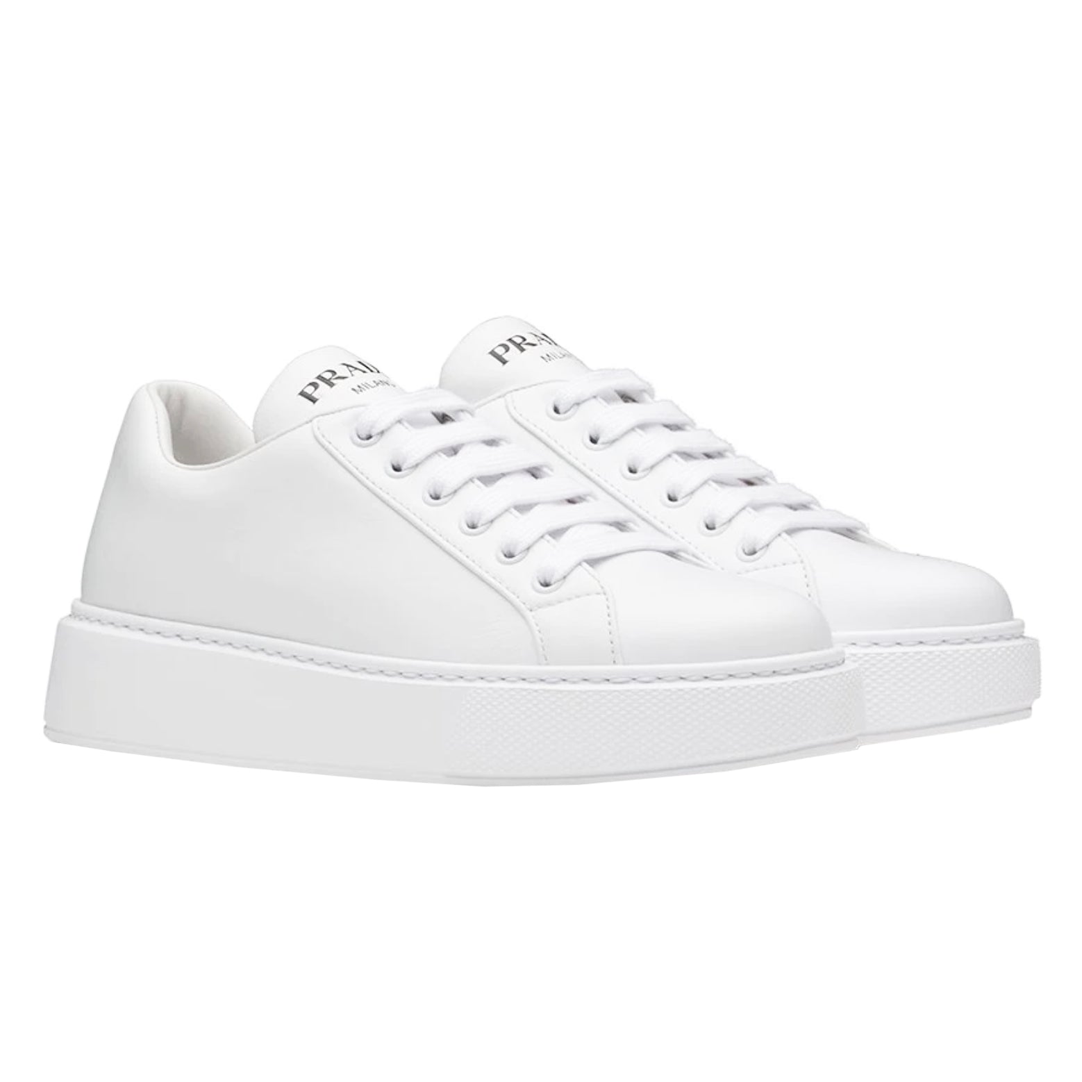 Prada White Leather Sneaker – Haiendo Shop